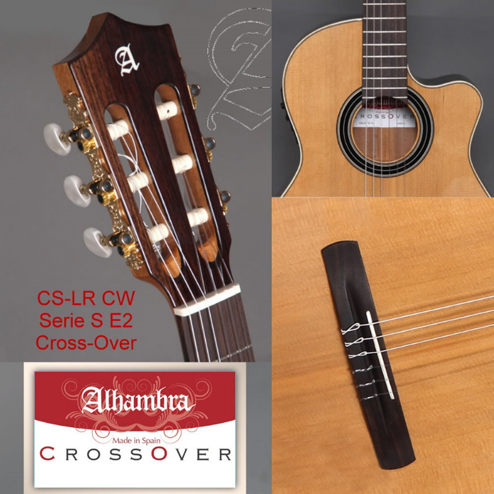 Alhambra_CS-LR CW Serie S E2 全單板 雲杉面板/玫瑰木側背板 電箱EQ款．跨界吉他 - 美佳樂器商城