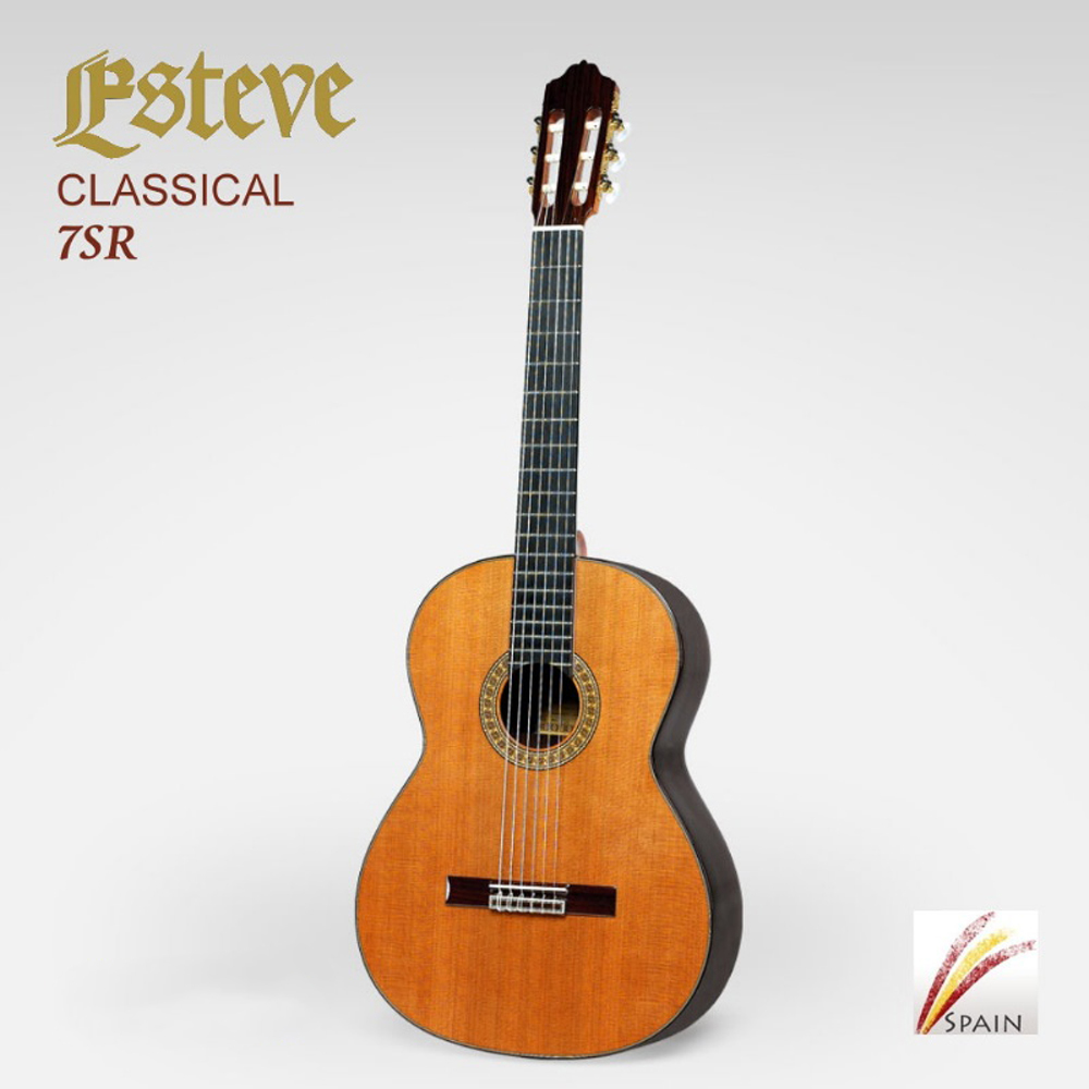 Esteve 7SR 全單板 松木面板/玫瑰木側背板 古典吉他(預購品) - 美佳樂器商城