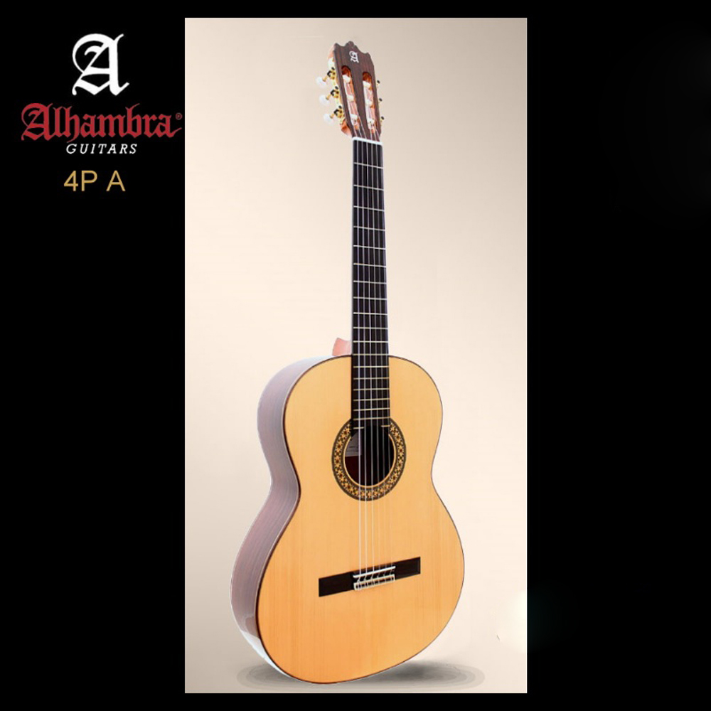 Alhambra 4P A 雲杉木面單板/玫瑰木側背板 古典吉他(附袋) - 美佳樂器商城