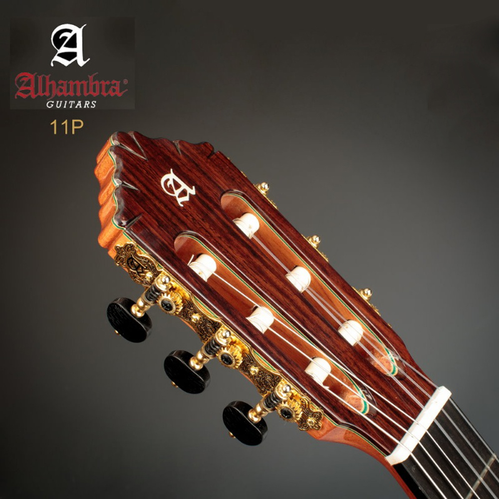 Alhambra 11P 全單板/純手工製造 松木面板/玫瑰木側背板 古典吉他(附盒) - 美佳樂器商城