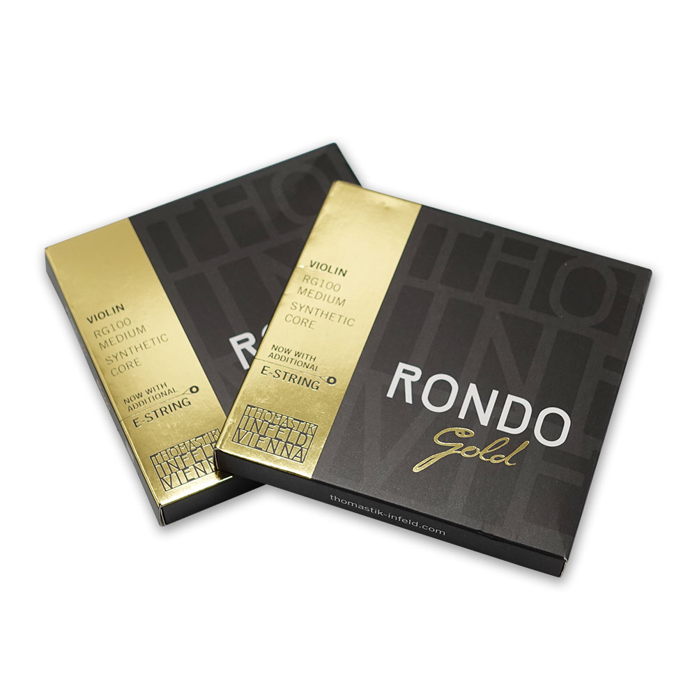 奧地利 Thomastik Rondo Gold RG100 碳素鋼/鋁銀纏繞 小提琴套弦-4/4專用 - 美佳樂器商城