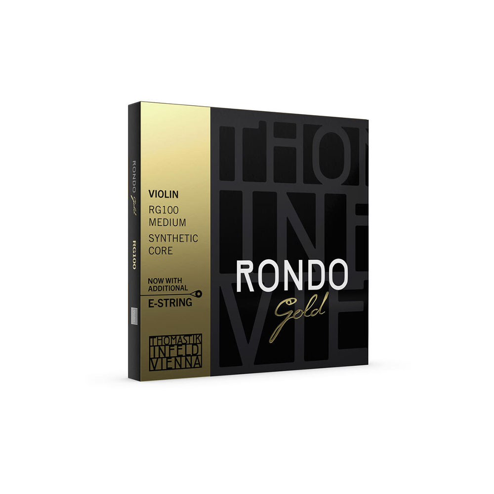 奧地利 Thomastik Rondo Gold RG100 碳素鋼/鋁銀纏繞 小提琴套弦-4/4專用 - 美佳樂器商城
