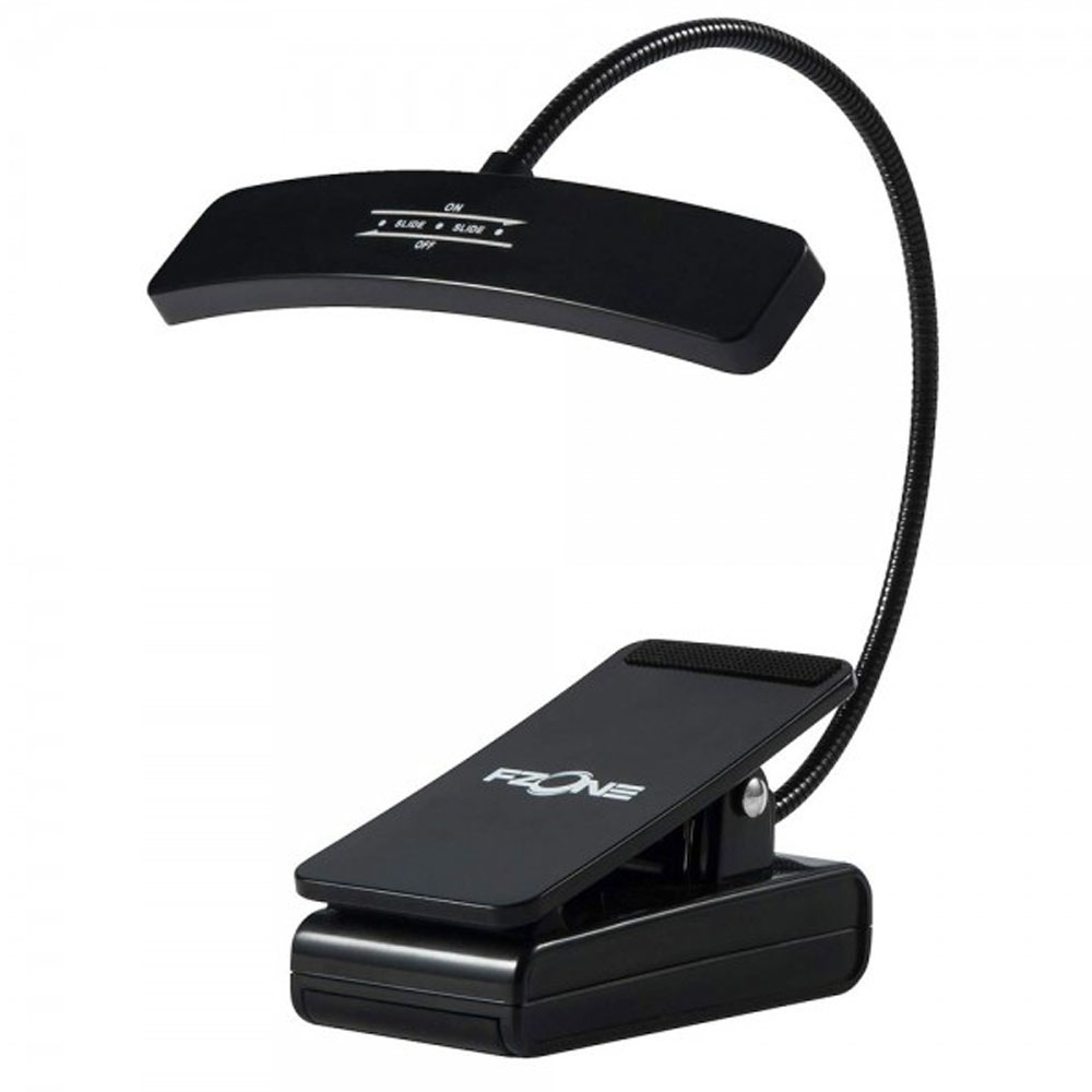 FZONE 譜架通用 LED六燈 三段亮度調節/觸控式開關 電池/USB充電 夾式譜架燈/譜燈(贈USB電源線)(預購品) - 美佳樂器商城